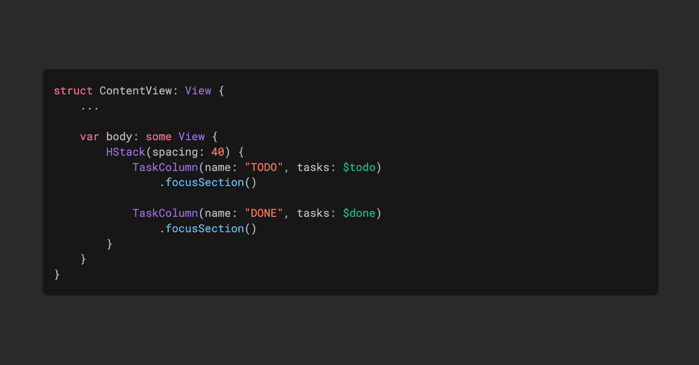 Adjust The Direction Of Focus Based Navigation In Swiftui