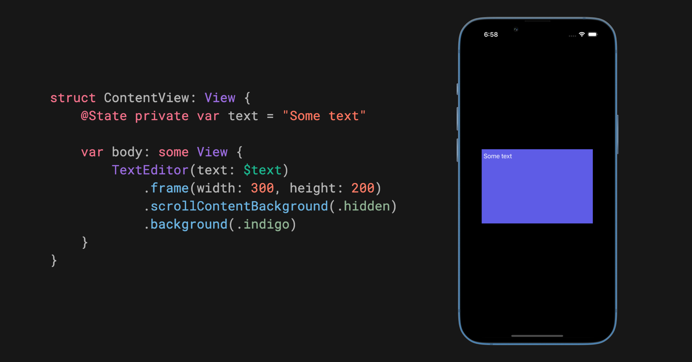 Change TextEditor background in SwiftUI