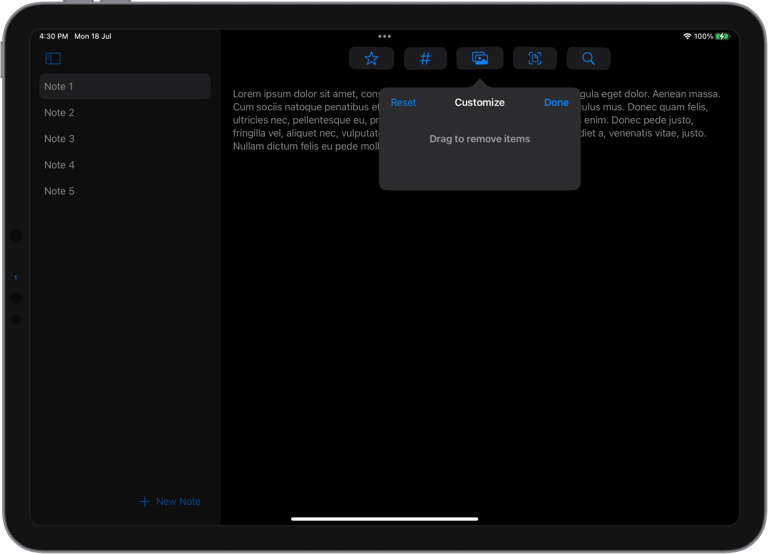 Customizable Toolbar On IPad In SwiftUI