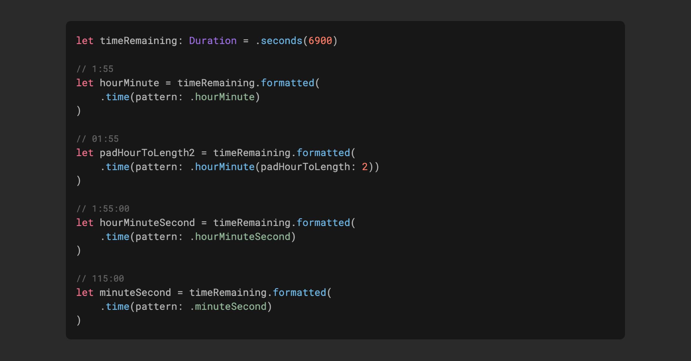 Display High Precision Time With Duration And TimeFormatStyle