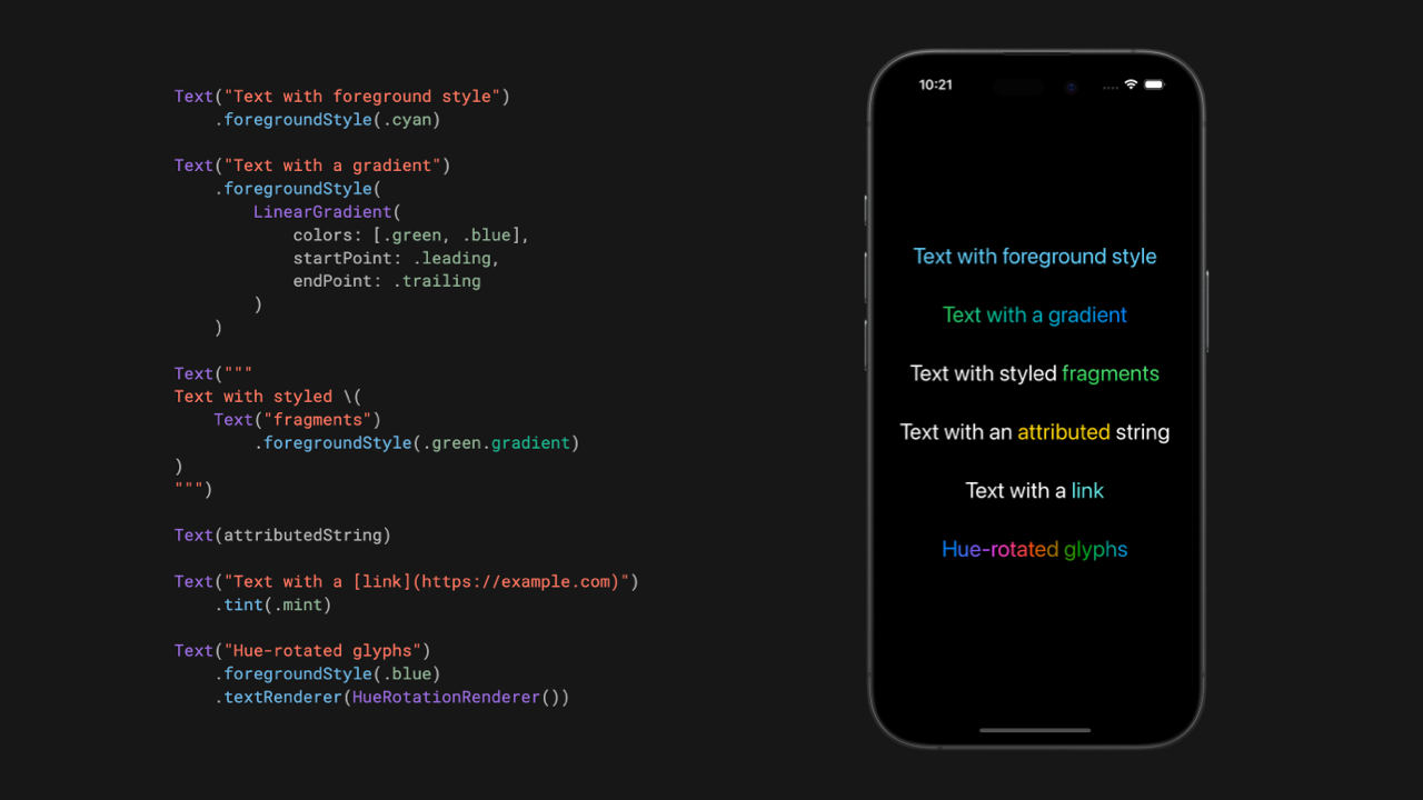 Ways to customize text color in SwiftUI