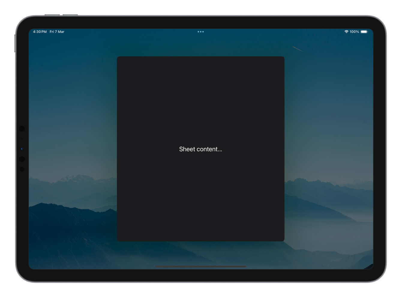 SwiftUI sheet sizing updates on iPadOS 18
