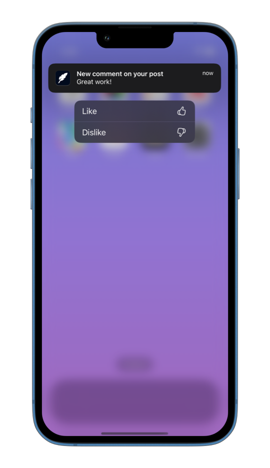 Notification action buttons with images in iOS Notification action buttons with images in iOS