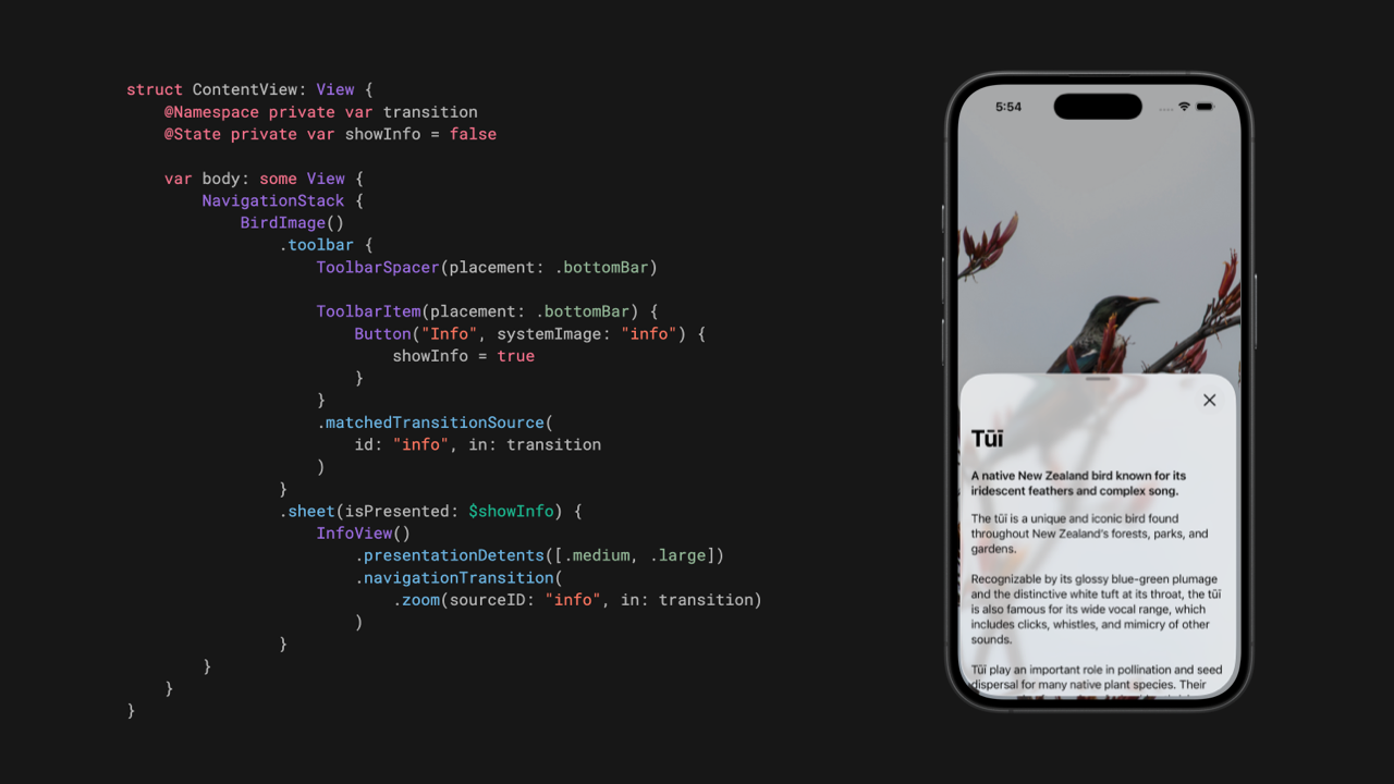 Presenting Liquid Glass sheets in SwiftUI on iOS 26