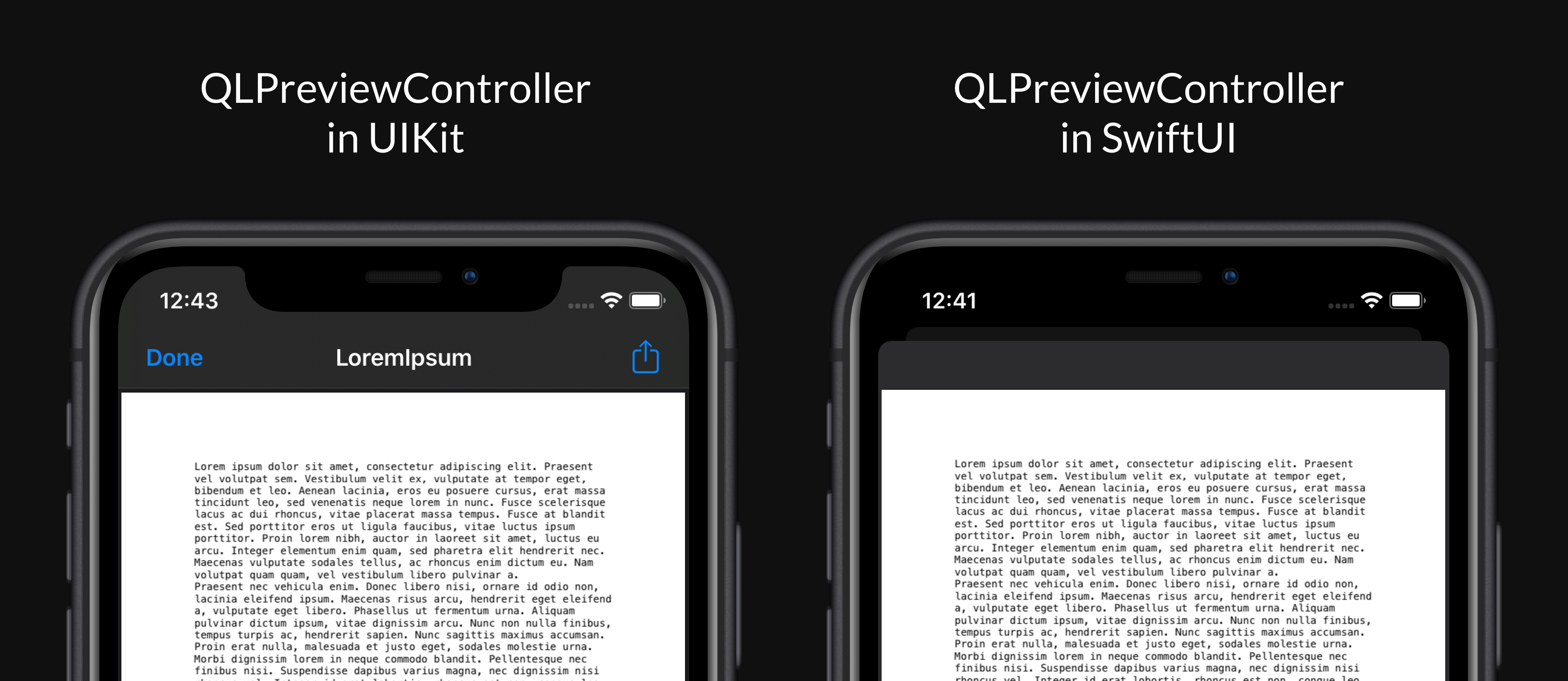 Preview Files With QuickLook In SwiftUI Preview Files With QuickLook In SwiftUI