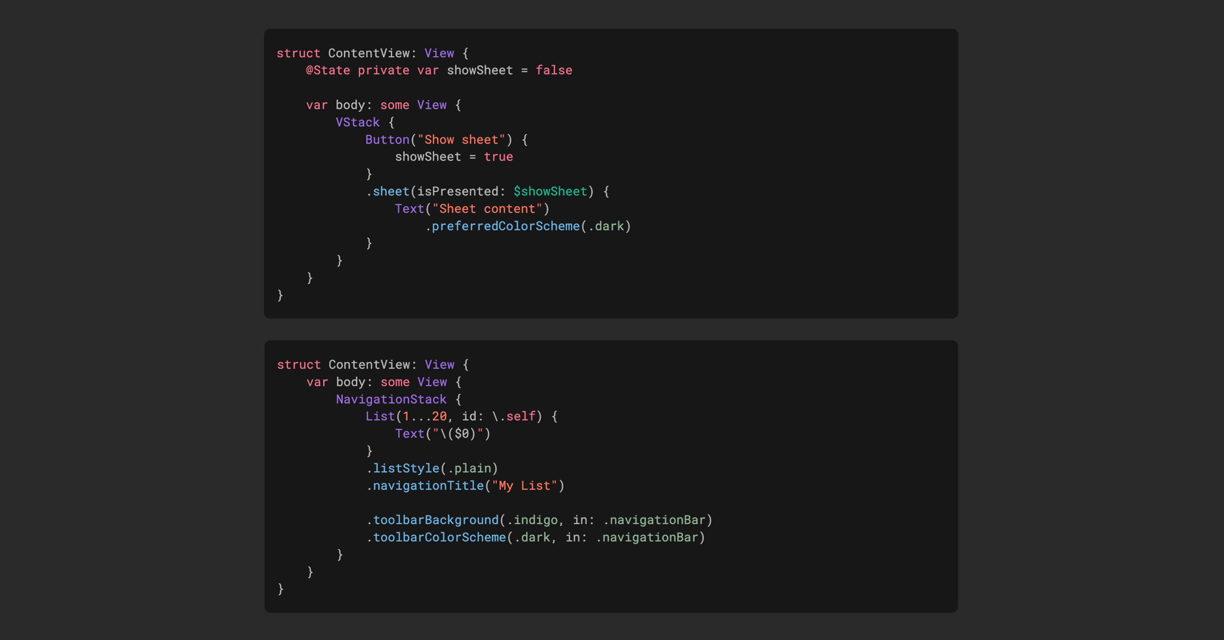 Reading And Setting Color Scheme In Swiftui