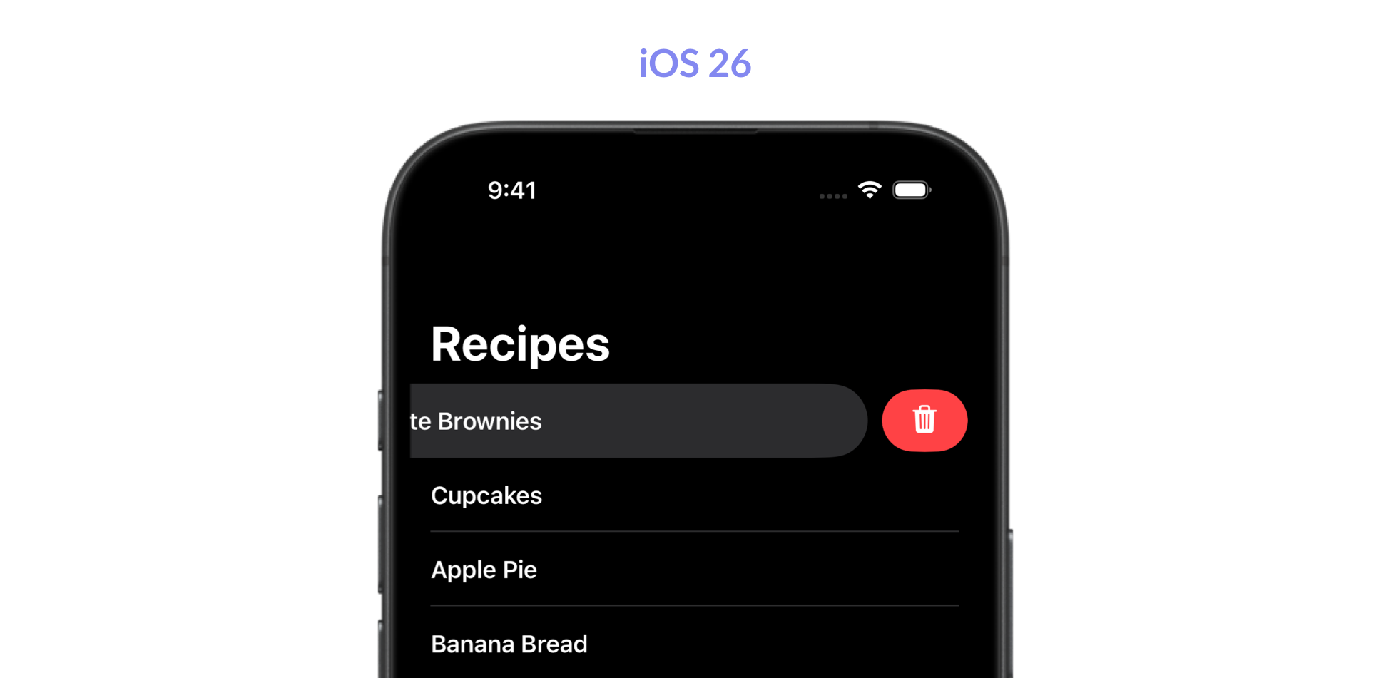 Show icons only in SwiftUI swipe actions on iOS 26