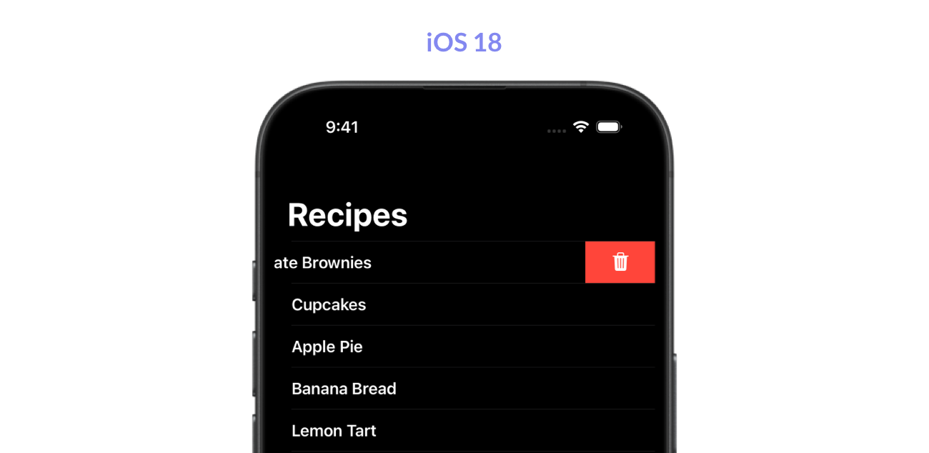 Show icons only in SwiftUI swipe actions on iOS 26