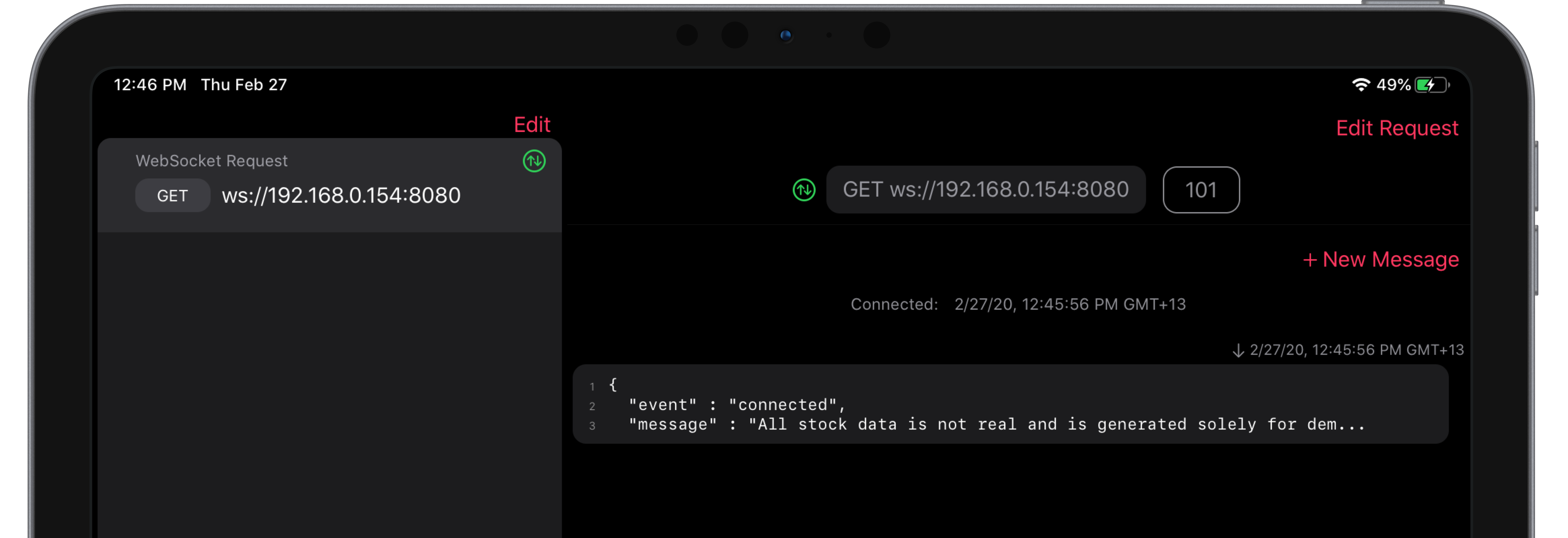 WebSocket demo server in Node.js WebSocket demo server in Node.js