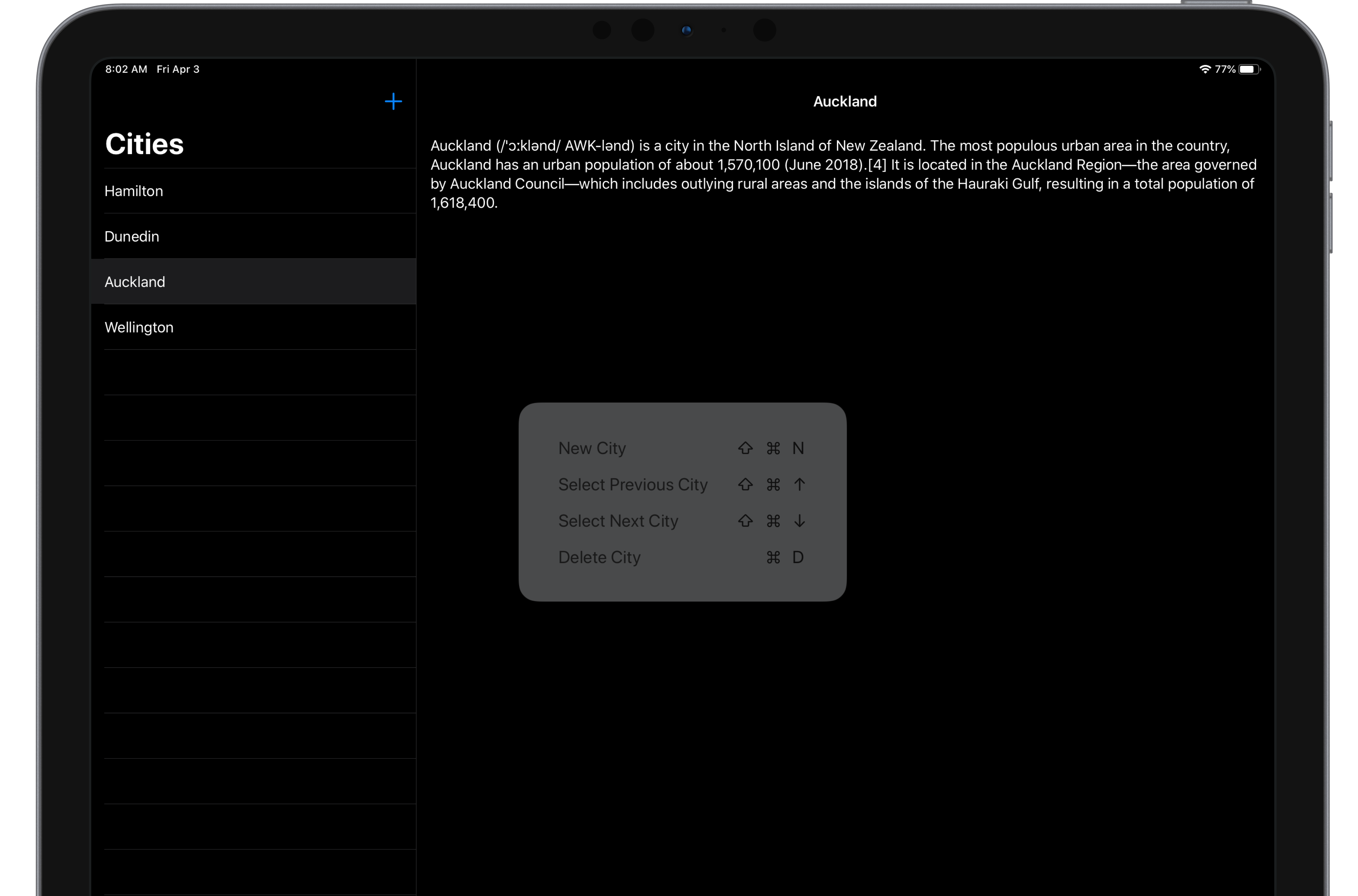 IOS Keyboard Shortcuts In SwiftUI On IOS 13
